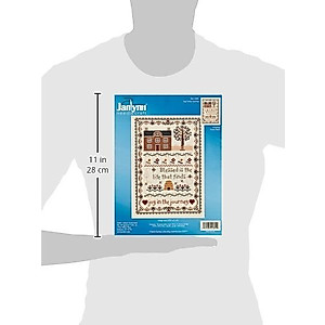 Janlynn 50222 Counted Cross Stitch Kit 7.75"X11.25", Joy in The Journey (14 Count), Blue