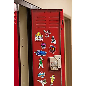 MIGHTY MORPHIN' POWER RANGERS 50CT Vinyl Large Deluxe Stickers Variety Pack - Laptop, Water Bottle, Scrapbooking, Tablet, Skateboard, Indoor/Outdoor - Set of 50