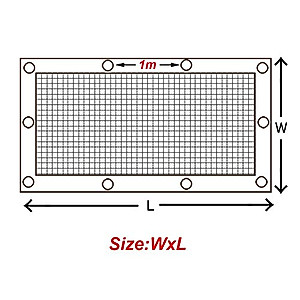 WUZMING Balcony Privacy Screen, Outdoor Fence Isolation Net, 100% HDPE Shade Cloth with, with Rope and Cable Ties, 51 Sizes (Color : Gray, Size : 110x300cm)