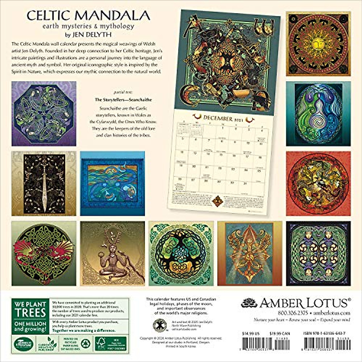 Celtic Mandala 2021 Wall Calendar: Earth Mysteries & Mythology