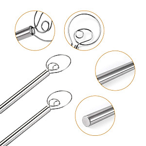 Homsky Danish Dough Whsik 2 Pcs,12 Inch Stainless Steel Dough Mixer for Cooking Bread, Biscuits, Pizza, Pancakes and Eggs
