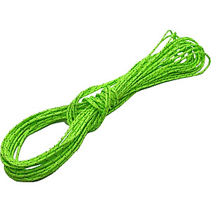 Ultra Light - 2mm Dyneema Tent Guy Guide Reflective Green Rope - 200kg Breaking Strain - Lengths in Meters - Suitable for sailing, dinghy, yachting, cruising, racing, kite surfing - 25 Meter