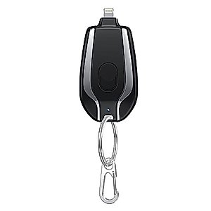 Keychain Portable Charger for Andriod, 1500mAh Mini Power Eme rgency Pod, Portable Mini Power Bank, Emer gency Charger, Portable Keychain Phone Charger, Fast Charging Compatible with i Phone
