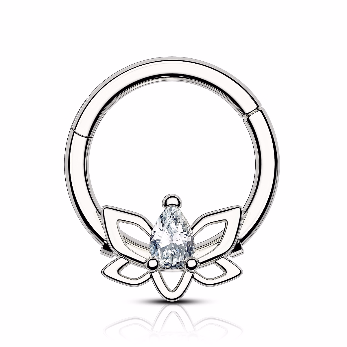 COCHARM Dragonfly Septum Rings for Women 16g Cute Septum Piercing Jewelry 8mm Stacked Daith Earrings 8mm Daith Hoop Rings Daith Piercing