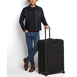 TUMI Alpha 3 Extended Trip Expandable 4-Wheeled Packing Case Suitcase - Great for Extended Travel of Shared Packing - Rolling Luggage for Men and Women - Black
