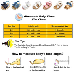 Ohwawadi Baby Girls Sandals Wedding Dress Mary Jane Flats Bowknot Princess Infant Shoes Soft Summer Newborn Crib Shoes First Walkers Prewalker Shoe