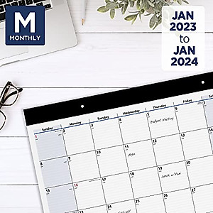 AT-A-GLANCE 2023 Monthly Desk Calendar, Desk Pad, QuickNotes, 22" x 17", Standard (SK70000)