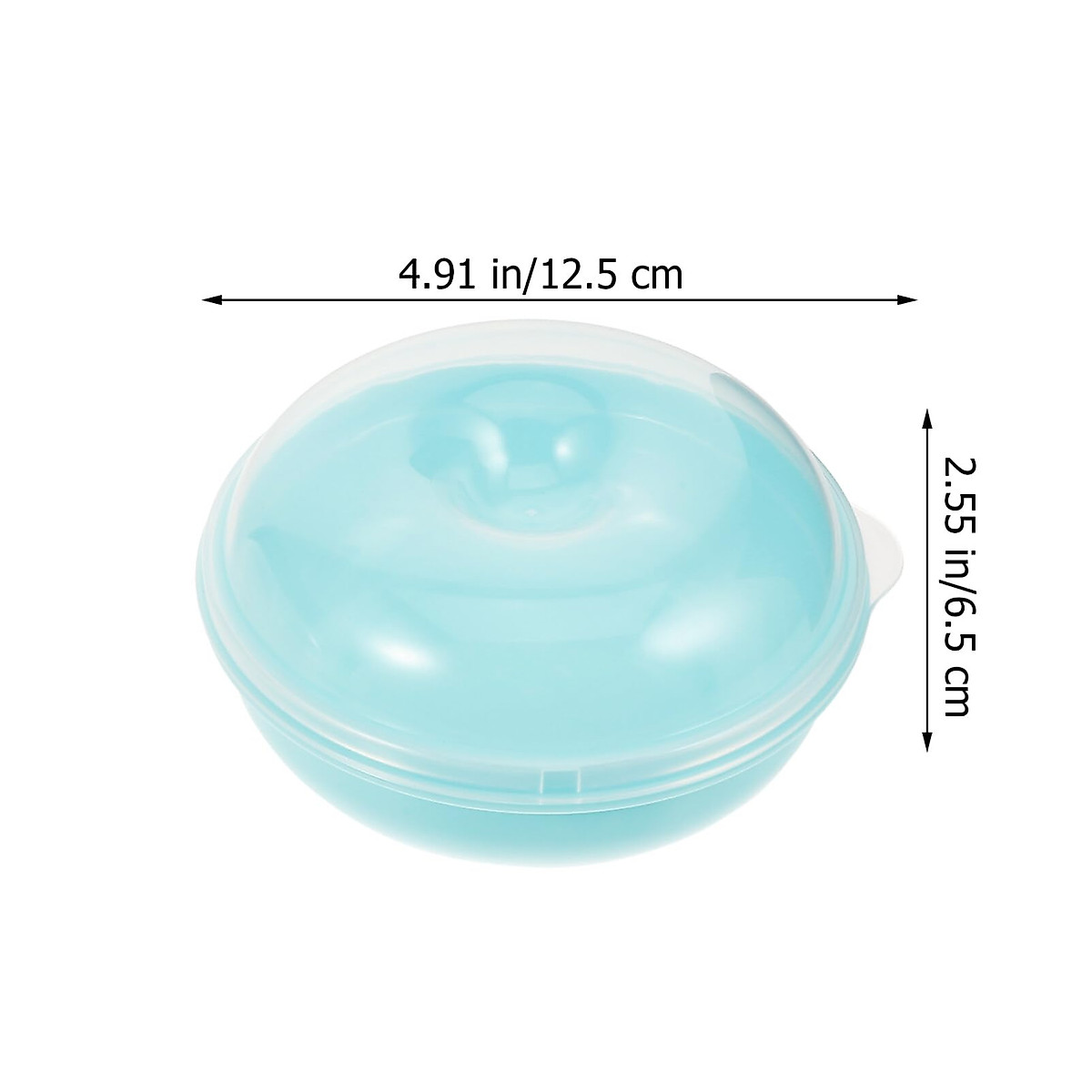 ABOOFAN 3pcs Bagel Fresh Holder Container Sandwich Containers Round Donut Keeper Holder Fresh Saver Muffin Bread Fruit Storage Box Food Container for Fridge Take Out Box