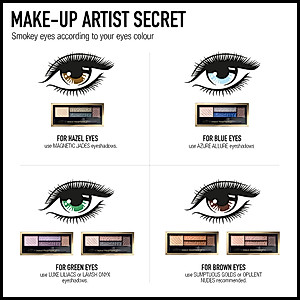 Max Factor Smokey Eye Drama Kit Palette Eye Shadow & Brow Powder, 06 Azure Allureen