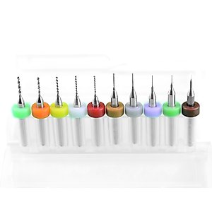 XINGYHENG 20pcs PCB Print Circuit Board Carbide Tungsten Steel Micro Drill Bits Set Shank 0.1mm to 1.0mm (2each)