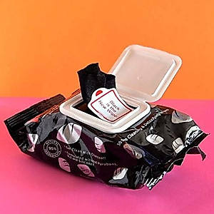 Yes To Face Wipes for Women and Men, Charcoal Facial Cleansing Wipes for use as a Make Up Remover, Cleaning, Soothing, Tomatoes (Pack of 1)