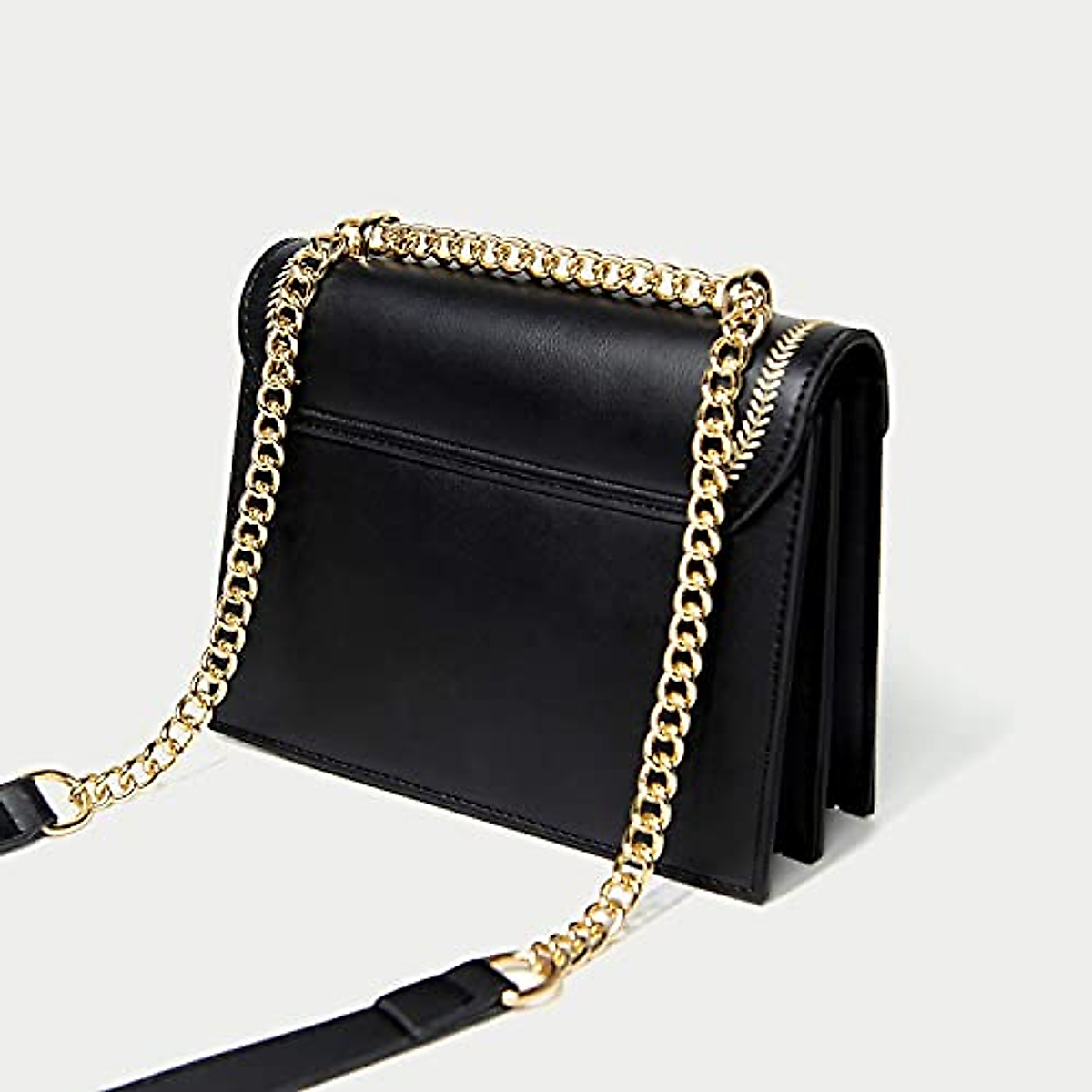 NPBAG Small Purse, Crossbody Bag for Women, Clutch Handbag Shoulder Bag with Metal Chain Strap, Designer Trendy Lady Wallet