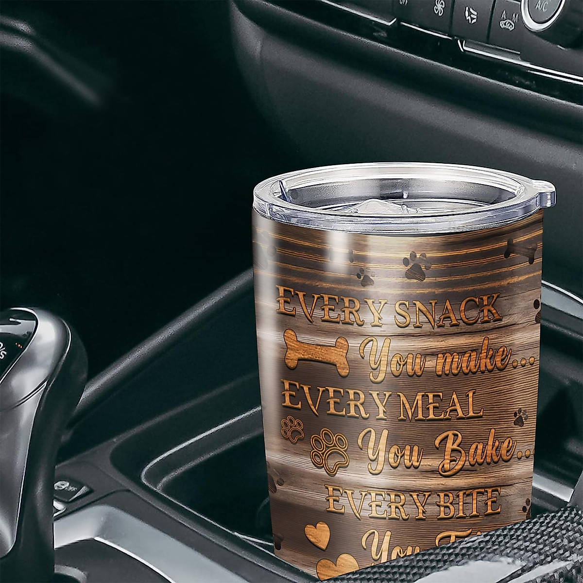 Personalized Dog Photo Tumbler Customized Name & Photos Insulated Cute Travel Cups Stainless Steel Gift for Mom Pet Dogs Lovers Birthday