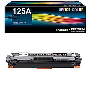 125A Black Toner Cartridge Replacement for HP 125A CB540A for Color Laserjet CM1312 MFP Series, Color Laserjet CP1215, CP1515, CP1518 Series Printer Ink (1 Pack)