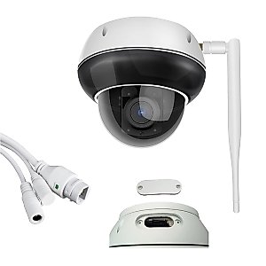 Funxwe 8MP 4K UHD 5X Optical Zoom 2.4G 5G Dual WiFi PTZ Security Wireless IP Camera Motion Detection Auto Tracking Ceiling Dome Waterproof