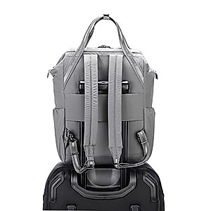 Pacsafe Women's Citysafe CX 17L Anti Theft Backpack-Fits 16 inch Laptop, ECONYL Gravity Gray, One Size