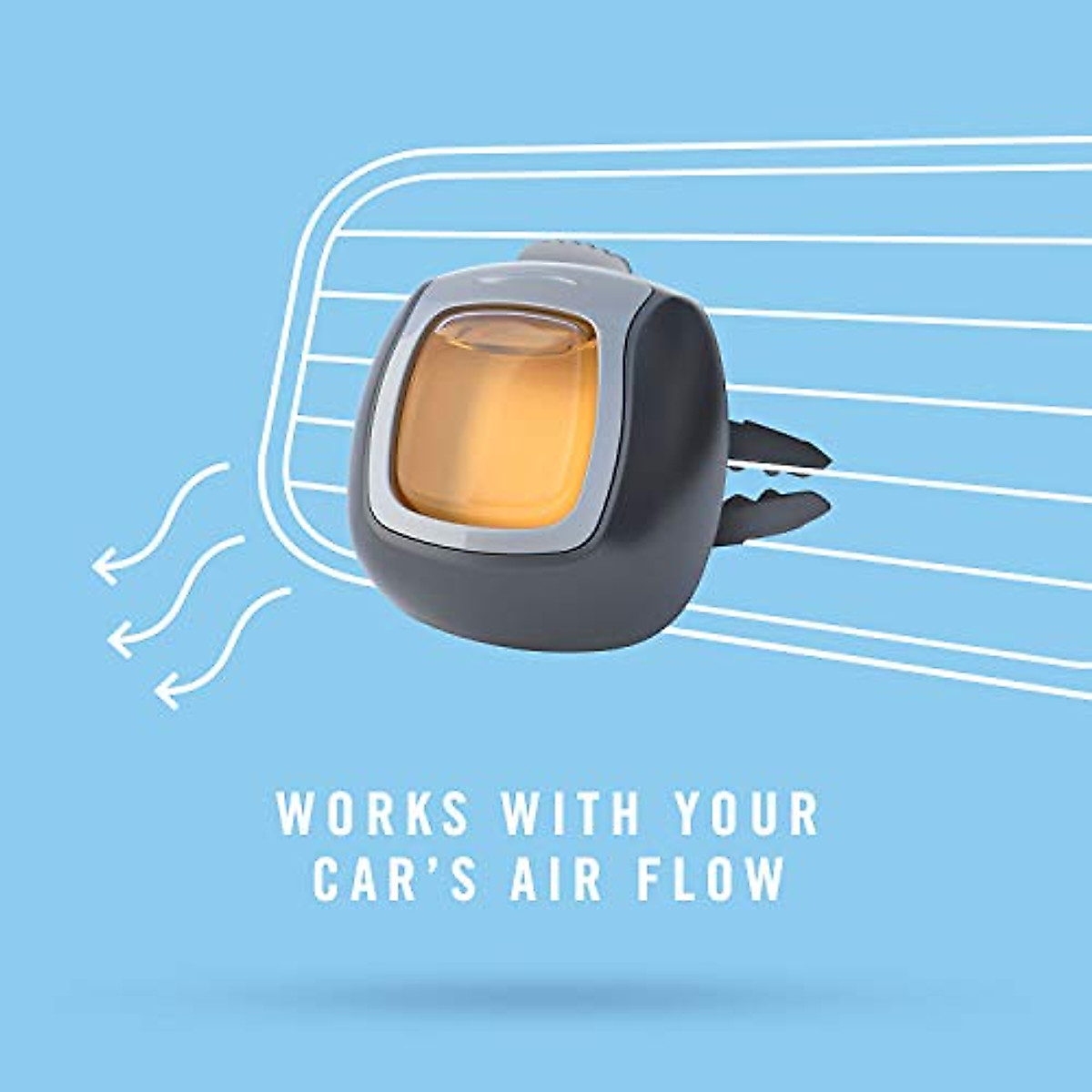 Febreze Car Air Fresheners, Gain Original Scent, Odor Fighter for Strong Odors Car Vent Clips (2 Count)