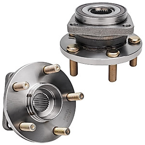 Detroit Axle - Front 2pc Wheel Bearing Hubs for 05-14 Subaru Outback Legacy, 2 Wheel Bearing and Hubs Assembly 2005 2006 2007 2008 2009 2010 2011 2012 2013 2014 Replacement