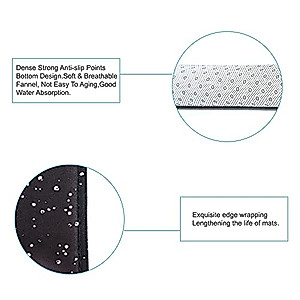 Mightree 4 PCS Bathroom Shower Curtain Set, 71 x 65 inch Waterproof Fabric Bathroom Curtain with 12 Hooks, Toilet Lid Cover and Bath Mat, Non-Slip Rug Foot mat, Gray Diamond