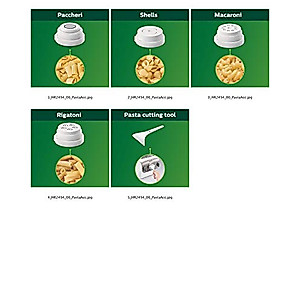 Philips Avance Pasta Maker 4-in-1 accessory shape kit- Shells and Paccheri, Rigatoni, & Macaroni