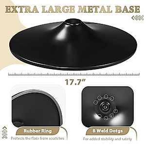 LEMBERI Bar Stools Set of 2, Counter Height Adjustable Bar Stool Swivel with Back, Modern Design Bar Chairs Armless Faux Leather Barstools for Kitchen Island, Pub, Dining Room (Whisky)