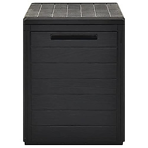 vidaXL Patio Storage Box Garden Cushion Deck Outdoor Storage Chest Storing Pillow Tool Box Blanket Indoor Interior Container Brown 45.7"