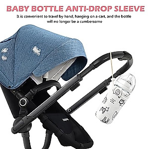 Milisten 10 oz Baby Bottle Bag Thermal Bottle Sleeve Baby Nursing Bottle Insulator Sleeve Anti-drop Sleeve Bottle Pouch Baby Bottle Sleeve