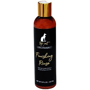 Chris Christensen Top Cat Finishing Rinse for Cats, Groom Like a Professional, Seals The Cuticle, Doesn't Weigh Down Coat, Made in USA, 8 oz