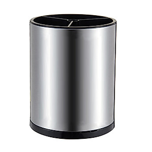 WSKC Stainless Steel Rotating Utensil Holder, 6.2L X 6.2W X 8H