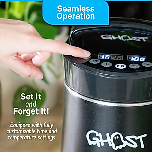 Ghost Infuser - Herbal Botanical Extractor and Oil Infusion Machine - Fully Customizable Settings - Easy to Use to Make Your Own Infused Oil Edibles & Treats