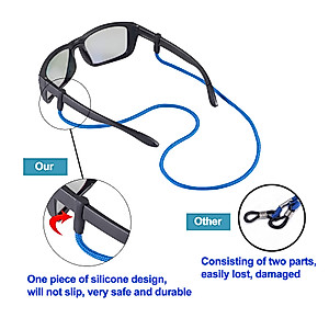 Sunglasses Strap, Eyeglasses String Holder Straps Rope, 3pcs Premium Sunglasses Chains, Leash Eyewear Retainer and Glasses Strap for Men Women kids - Sunglass Lanyard Cord Neck Retainer(3pcs Black)