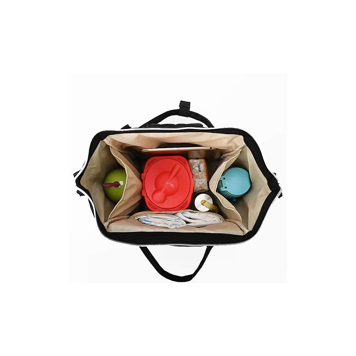 OMGA Mummy Mickey Mouse Diaper Bag Oxford Stylish Nappy Bags With Multi-Function for Baby (pink)