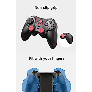 Megadream Android Game Controller, Key Mapping Function Wireless Gaming Controller Gamepad Compatible with PUBG Mobile, Call of Duty Mobile, for Android Phone & Tablet, Samsung, Redmi, Motorola, TCL, Oneplus - Not for iOS/PC