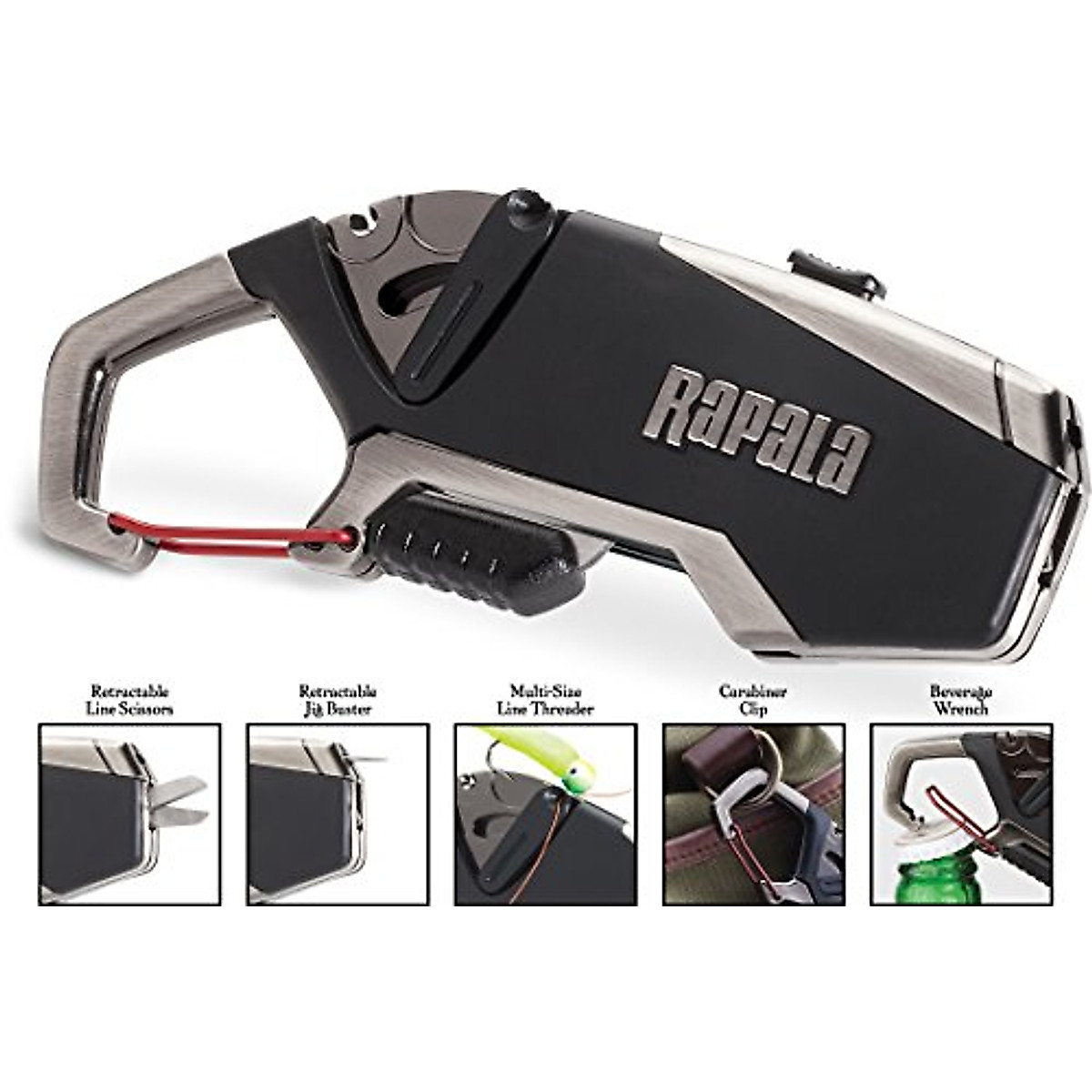 Rapala Fishermans Multi-Tool Black/Silver, One Size