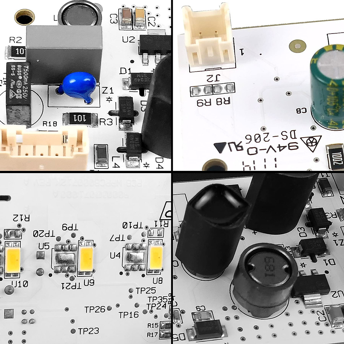 W10515058 Main LED Light and Driver Fit for Whirlpool Kenmore Maytag Kitchenaid, Only PCD Board, Replacement WPW10515058, PS11755867, W10522611, 3021142, W10465957, AP6022534