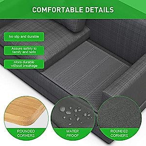 Weekinend Couch Cushion Support[18" W x 44" L] for Sagging loveseat Cushions,Thickened Bamboo Board Sofa Couch Support,Protect Couch Sagging Support prolong Sofa Life
