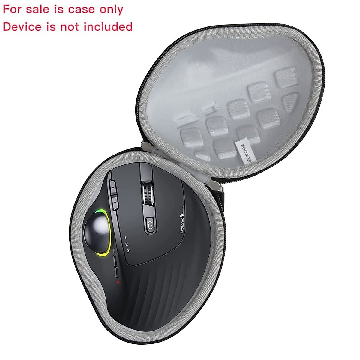 Hermitshell Hard Travel Case for ProtoArc Wireless Trackball EM01 NL Ergonomic Bluetooth Rollerball Thumb Mouse Rechargeable Computer Laptop Mouse