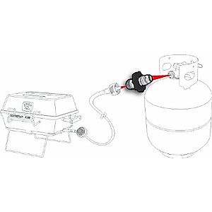 Camco 59943 Propane Cylinder Adapter - Soft Nose POL x 1"- 20 Male Throwaway Cylinder Thread