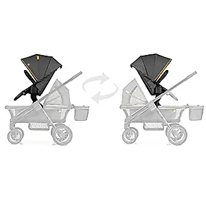 Evenflo Pivot Xplore Stroller Wagon Second Seat, Adventurer Gray