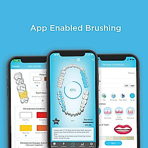 Blu Smart Bluetooth Enabled Kids Toothbrush with Live Tracking App to Teach Children Healthy Brushing Habits, Share Results with Your Dentist (Blue). Wireless Rechargeable Electric.