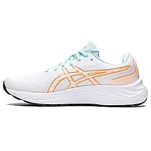 ASICS Women's Gel-Excite 9 Running Shoes, 8, White/Orange POP