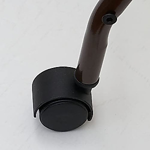 Household Essentials 7172 Rolling Laundry Hamper with Heavy-Duty Canvas Bag | Antique Bronze Frame