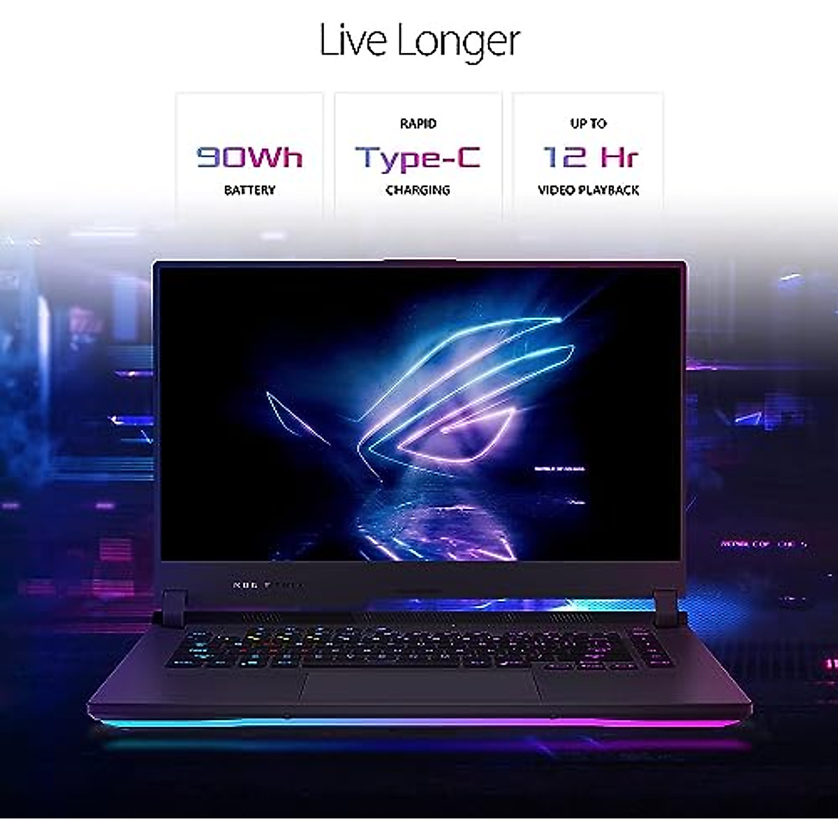 ASUS ROG Strix G15 Gaming Laptop, 15.6" FHD Display, NVIDIA GeForce RTX 3060, AMD Ryzen 7 4800H 4.2 GHz Processor, 16GB RAM 1TB SSD, Backlit Chiclet Keyboard 4-Zone RGB, Windows 11 Home, Gray