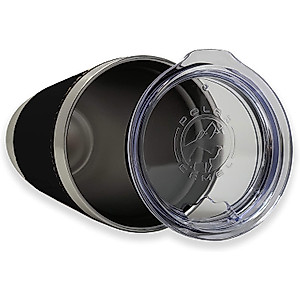 20oz Vacuum Insulated Tumbler Mug, Truck Cab, (Faux Leather, Black)