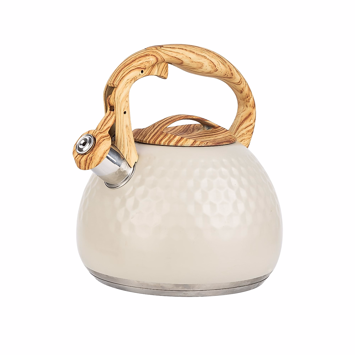 Zalnuuk Tea Kettle, Tea Pot with Cool Touch Ergonomic Handle, Tea Kettle Food Grade Stainless Steel, Tea Kettle Stovetop, Kettle Teapot, Whistling Tea Kettle, Small Tea Kettle, 3.2 Quart