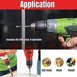 NORTOOLS Drill Tap HSS Combination Drill and Tap Set with 1/4 Inch Quick Change Adapter,6-32 to 1/4-20 Screw Tapping bit Tool