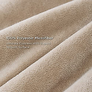 Bedsure Orthopedic Dog Bed for Extra Large Dogs - XL Memory Foam Waterproof Dog Bed Pillow for Crate with Removable Washable Cover and Nonskid Bottom - Plush Flannel Fleece Top Pet Bed, Khaki