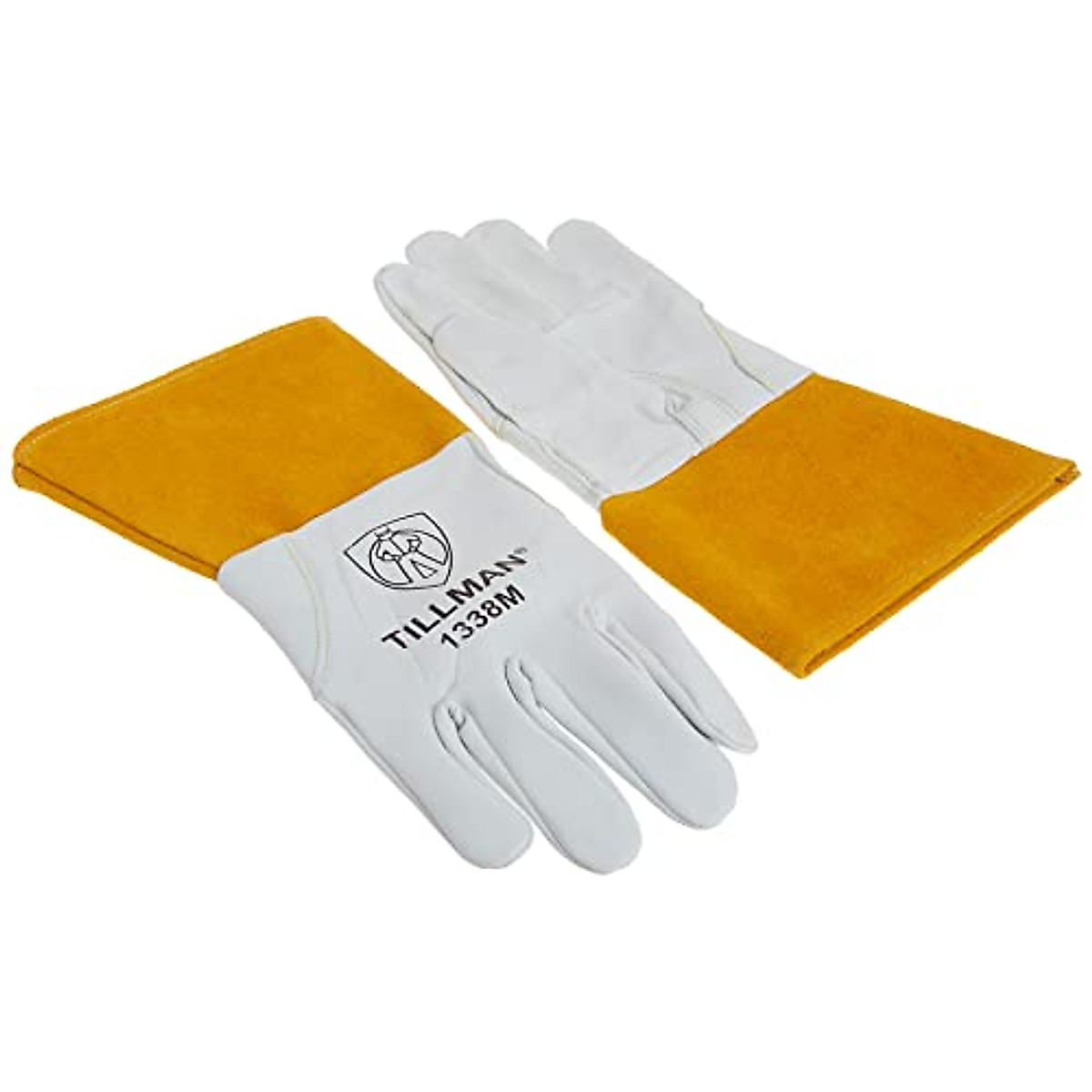 1338M Goatskin Tig Glove4 Cuff-Cd Medium by Tillman (1338 - MEDIUM), White