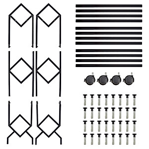 ERFEI Vinyl Record Storage Rack 3 Tier Vinyl Holder Multipurpose Book Magazine Files Display Stand with Casters for Bedroom Living Room Office