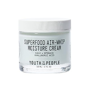 Youth To The People Air-Whip Moisture Face Cream - Gel Moisturizer & Face Primer - Lightweight Green Tea + Hydrating Hyaluronic Acid Moisturizer - Plumping, Anti-Aging, Sensitive Vegan Skincare (2oz)